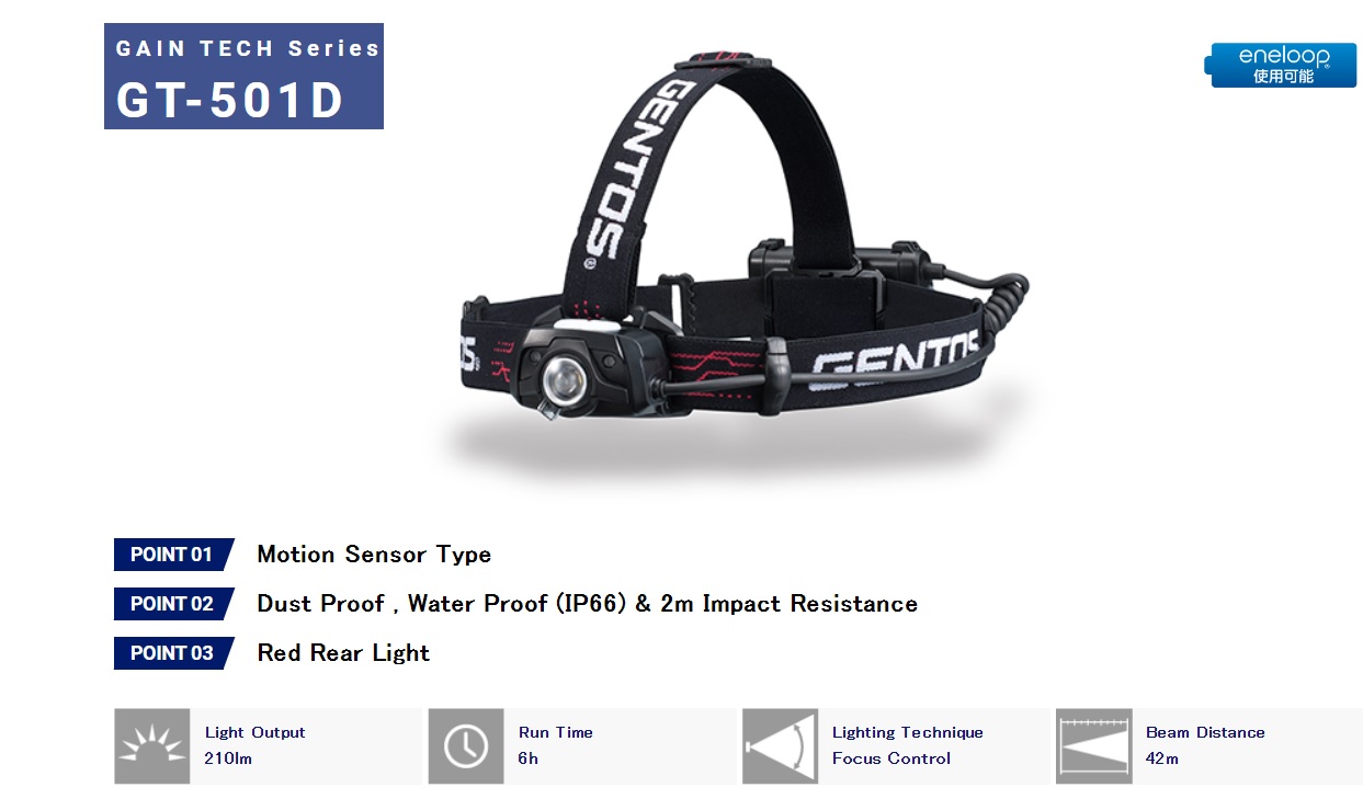 Ichiban Precision Sdn Bhd - Gentos - Gentos Dust Proof , Water Proof (IP66) & 2m Impact Resistance